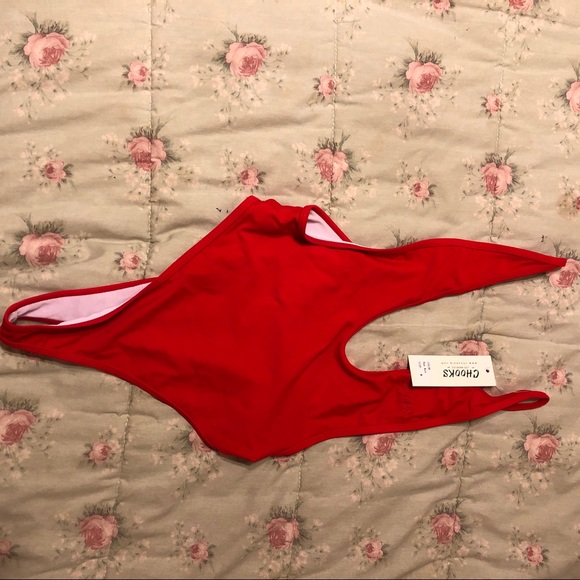 Swim | Chooks La Retro Onepiece M In Bay Red Thong | Poshmark